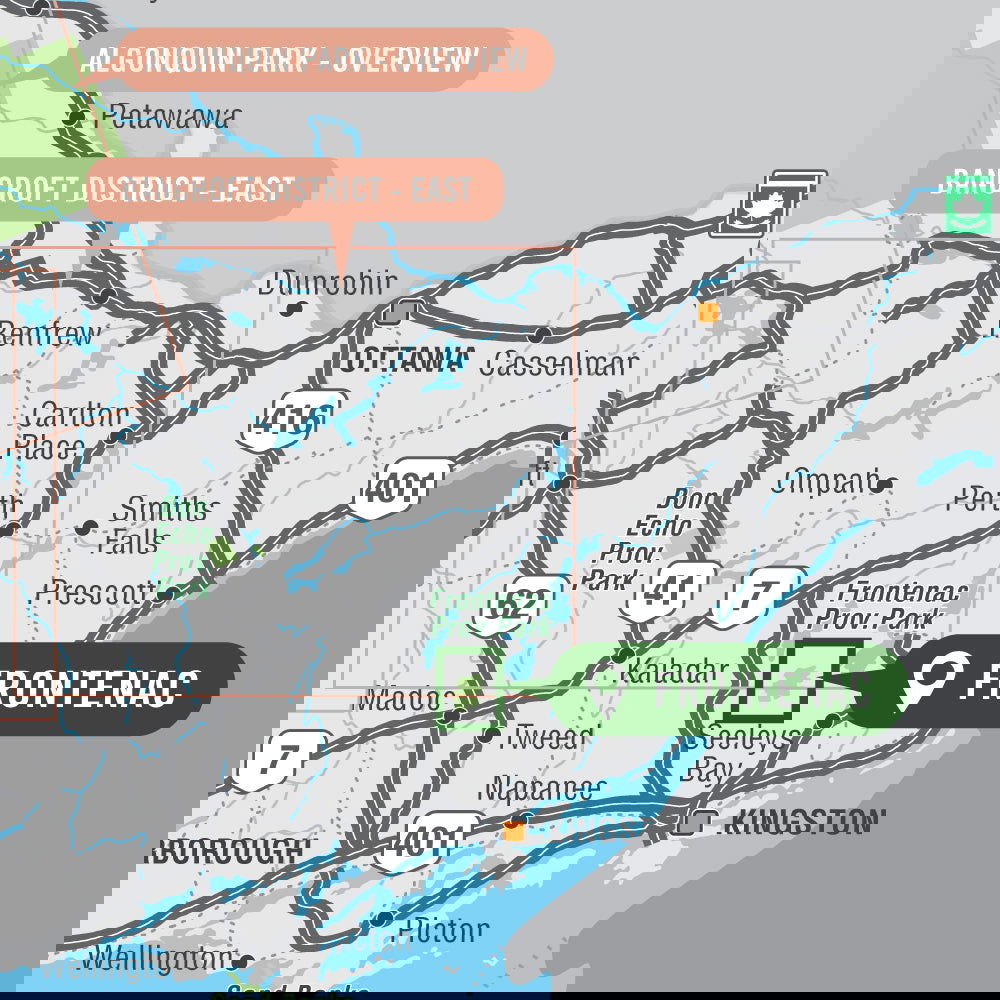 Frontenac Provincial Park Ontario - Park Map – Rove Overland