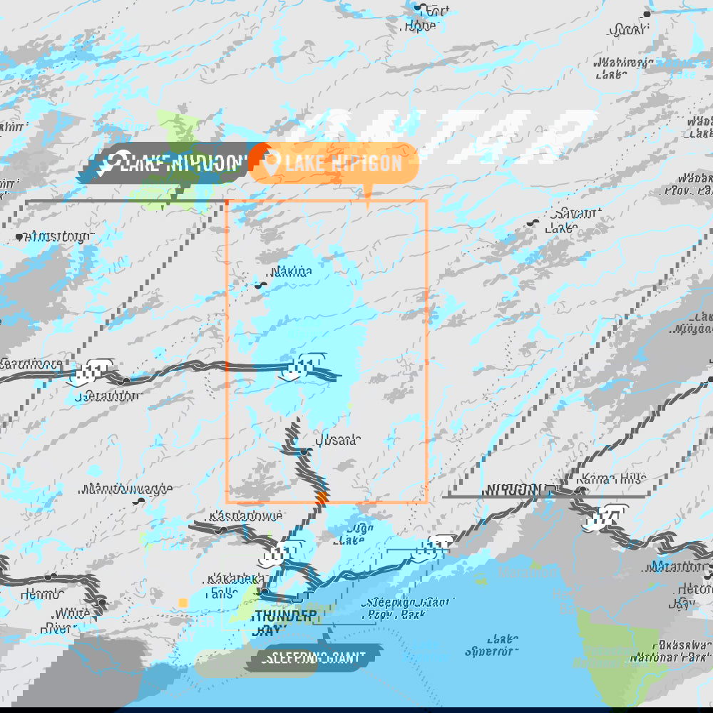 Lake Nipigon Ontario - Destination Map – Rove Overland