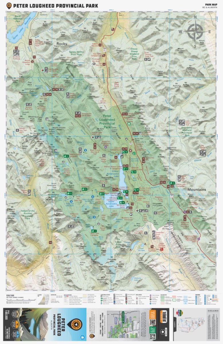 Peter Lougheed Provincial Park Alberta - Park Map – Rove Overland