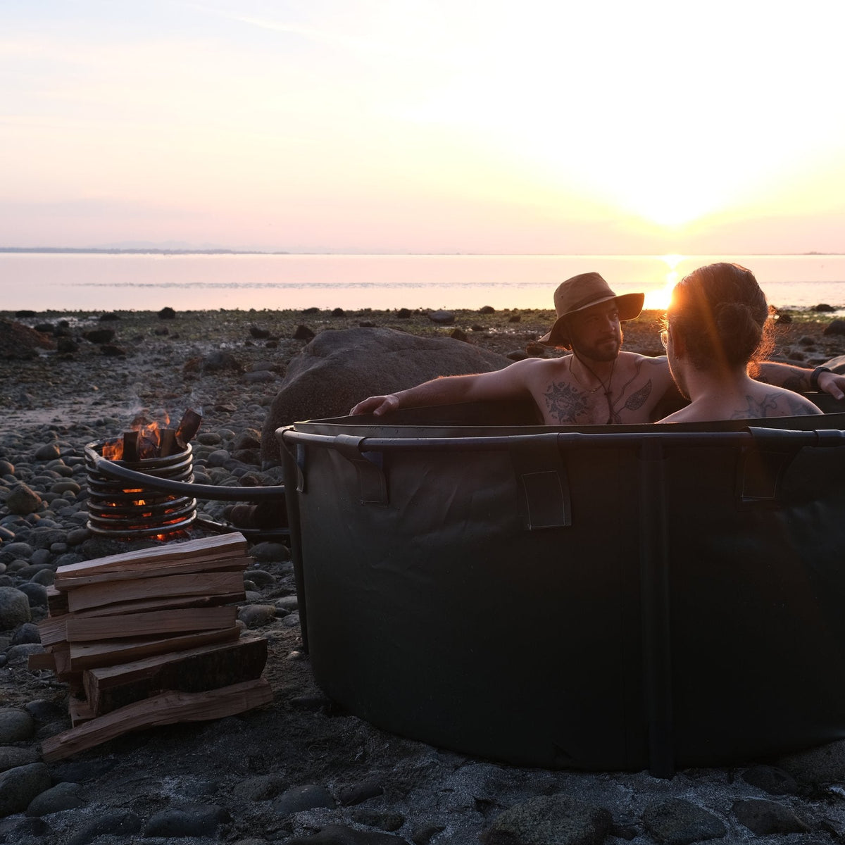 Bush Bath 600 – 3–4 Person Portable Wood-Fired Hot Tub (600L) – Rove ...